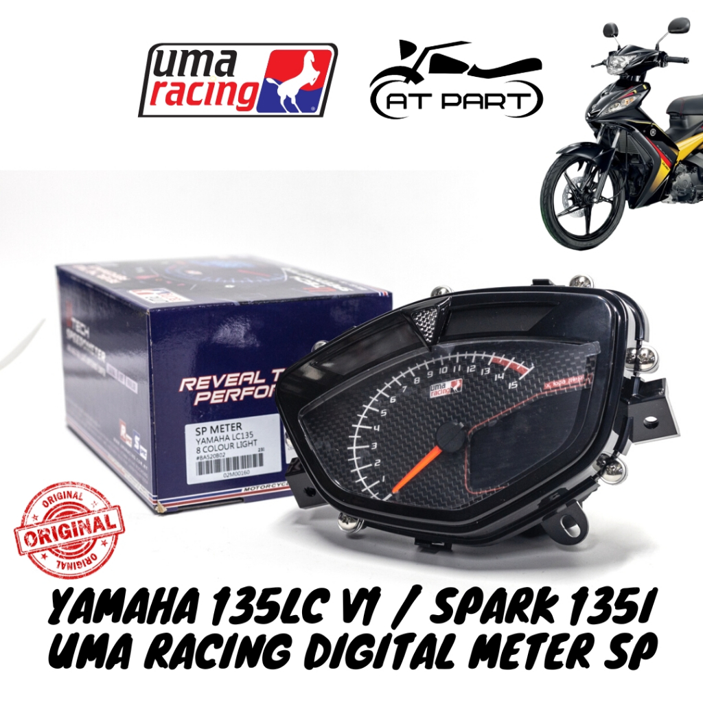 UMA RACING DIGITAL METER LC135 / SPARK135 ORIGINAL 100% UMA RACING ...