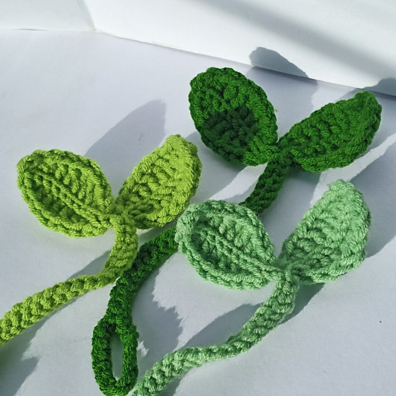 Hand-woven Sprout Leaves Headphone Headband Accessories/Cable tie ...