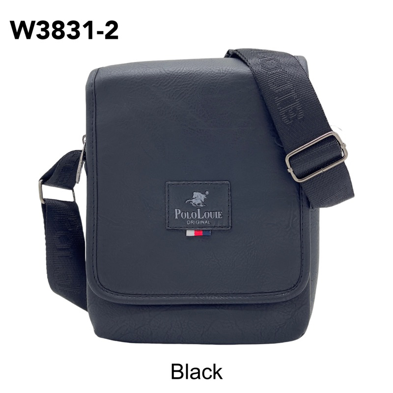 Original Polo Louie Men Trending Leather Messenger Bag Crossbody Sling ...