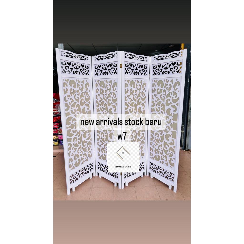 Wooden Divider/kayu partition/multi usage/office/home/mosque/4Doors ...