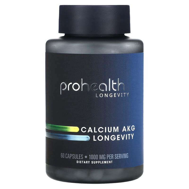 ProHealth Longevity, Calcium AKG Longevity, 1,000 mg , 60 Capsules (500 ...