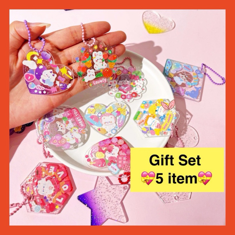 🔥🇲🇾【 5 In 1 】Guka Set Goo Card💝pendant/CUTE Gift Set/Keychain/CUTE ...