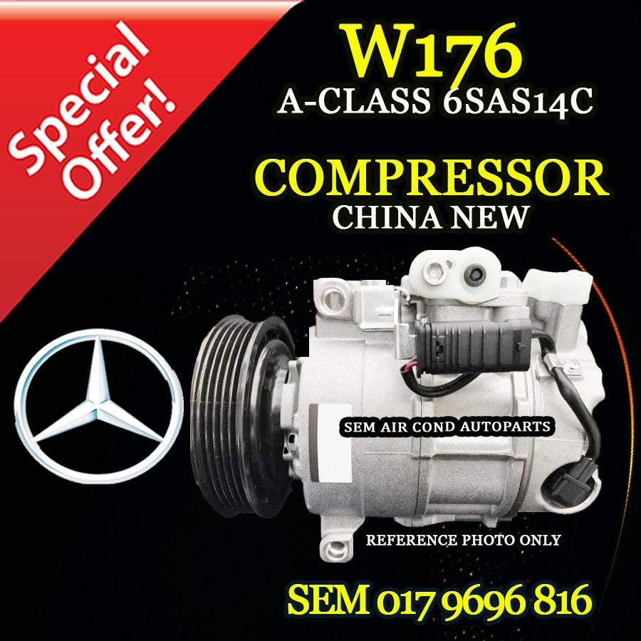 MERCEDES-BENZ W176 A-CLASS 2014-2020 YEAR 6SAS14C CHINA NEW COMPRESSOR ...