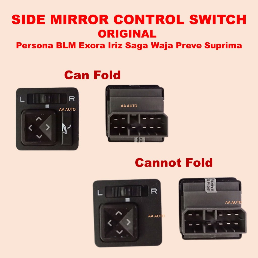 ORIGINAL Proton Exora Persona Waja PREVE BLM SATRIA NEO Side Mirror ...