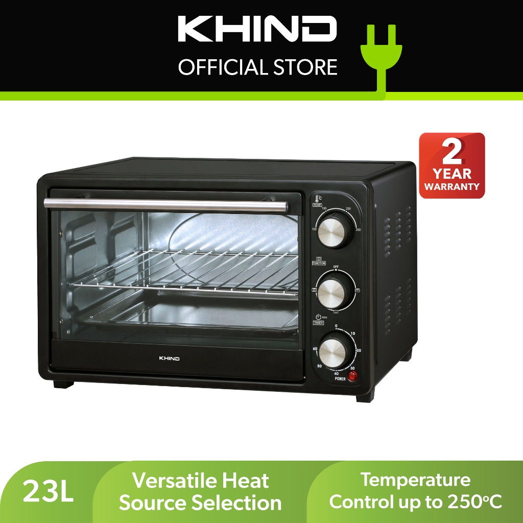 KHIND Ketuhar Elektrik | Electric Oven(23L) OT23B | Shopee Malaysia