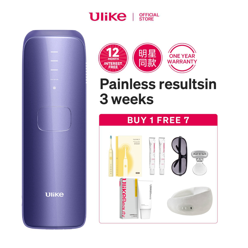 Ulike Sapphire AIR-3 IPL Laser Hair Removal Painless Results in 3 weeks ...