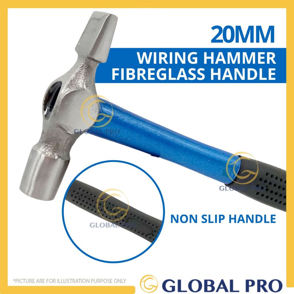 [READY STOCK] 20MM Wiring Hammer With Fibreglass Handle HM18F Penukul ...