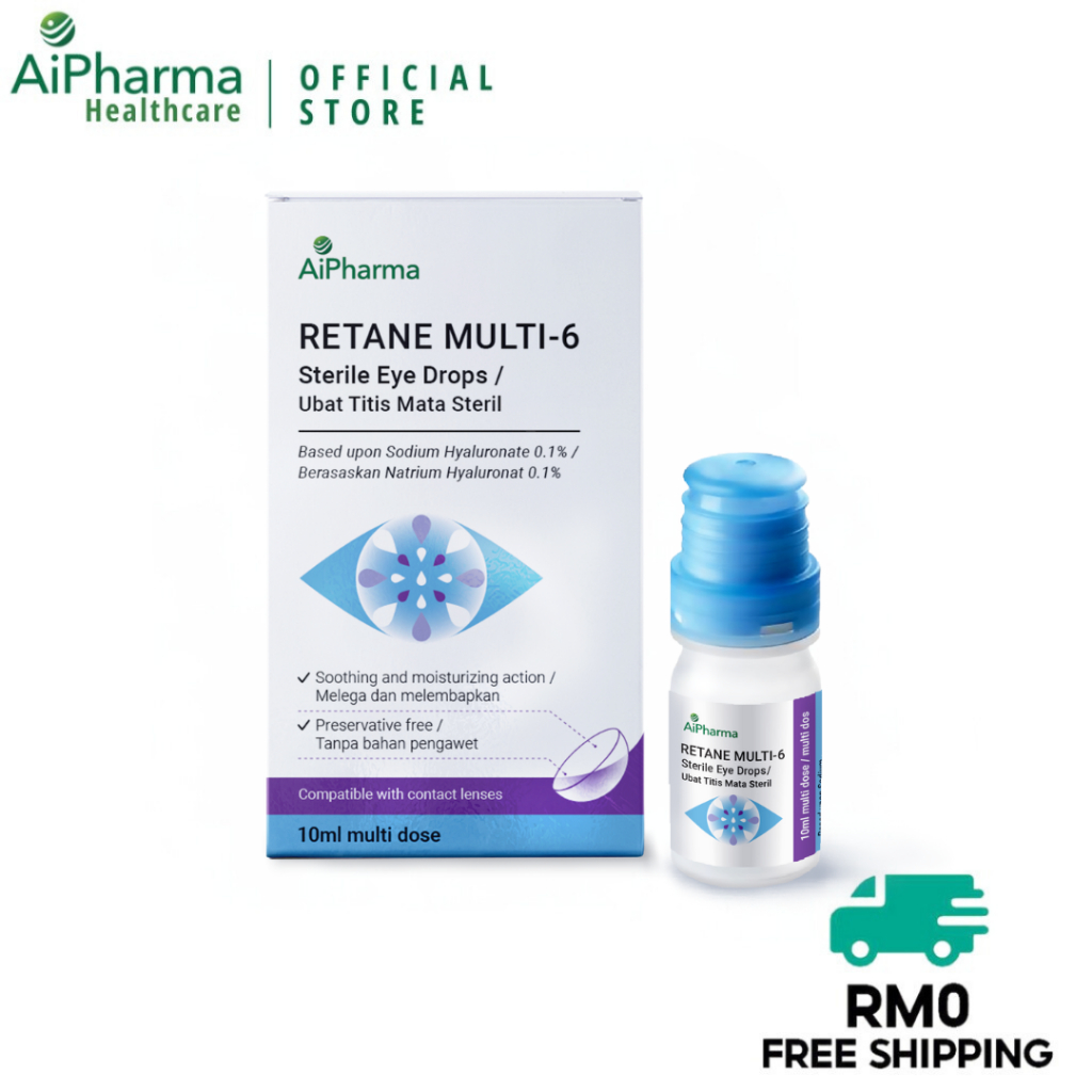 AiPharma Retane Multi-6 Sterile Eye Drops (10ml) | Shopee Malaysia