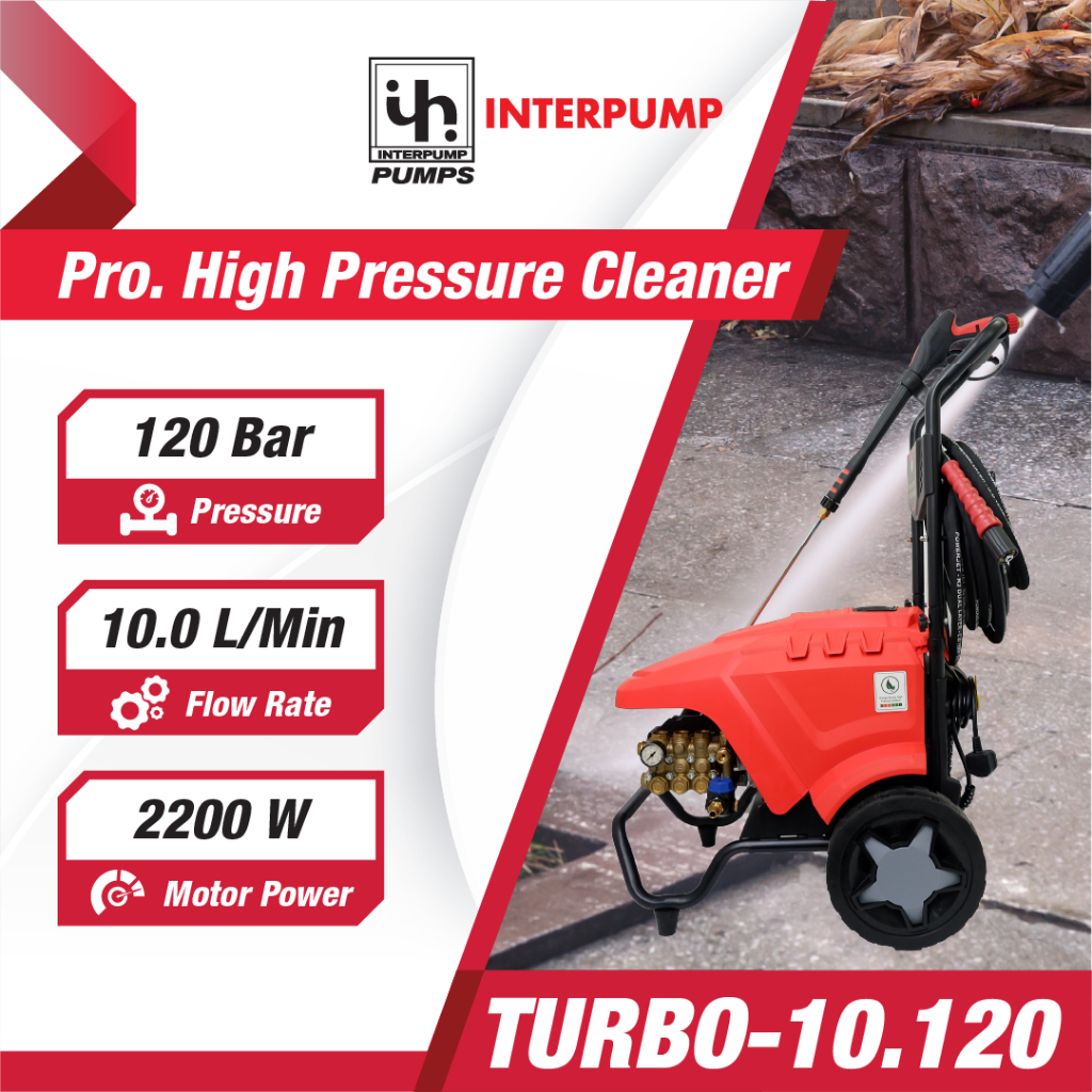 [OMC] PROFESSIONAL HIGH PRESSURE CLEANER - INTERPUMP ITALY - TURBO-10. ...
