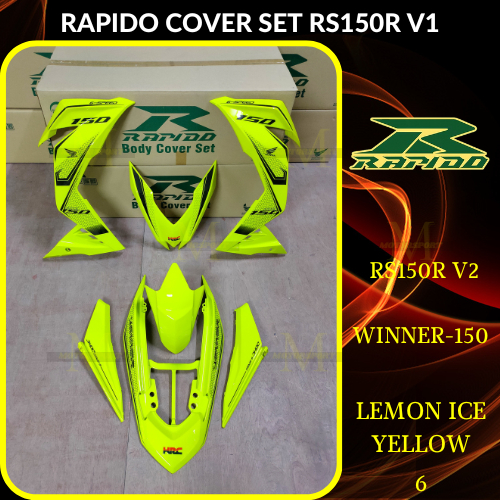 RAPIDO COVER SET RS150R/RS150 V2 WINNER 150 (6) LEMON ICE YELLOW ...