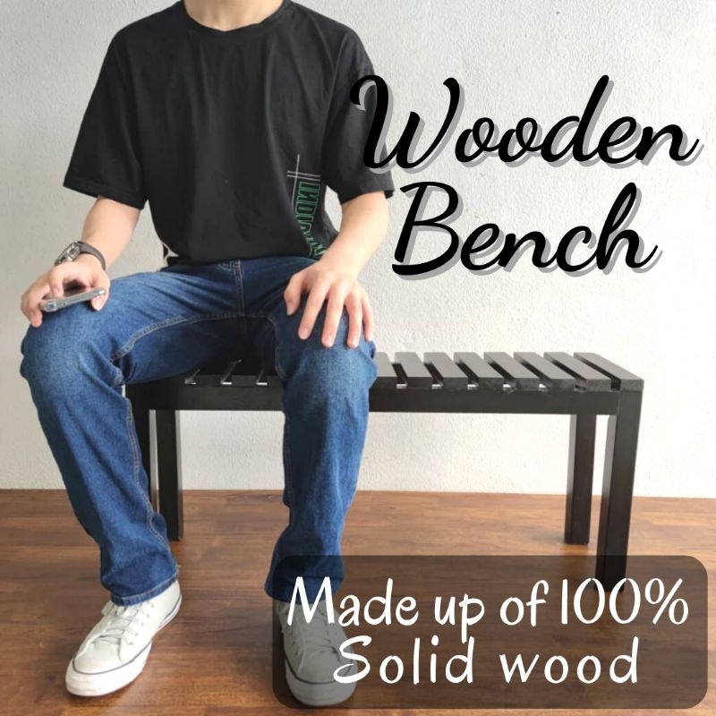 Wooden Bench Chair made of 100% Solid Wood Bench Chair Shoe Bench ...