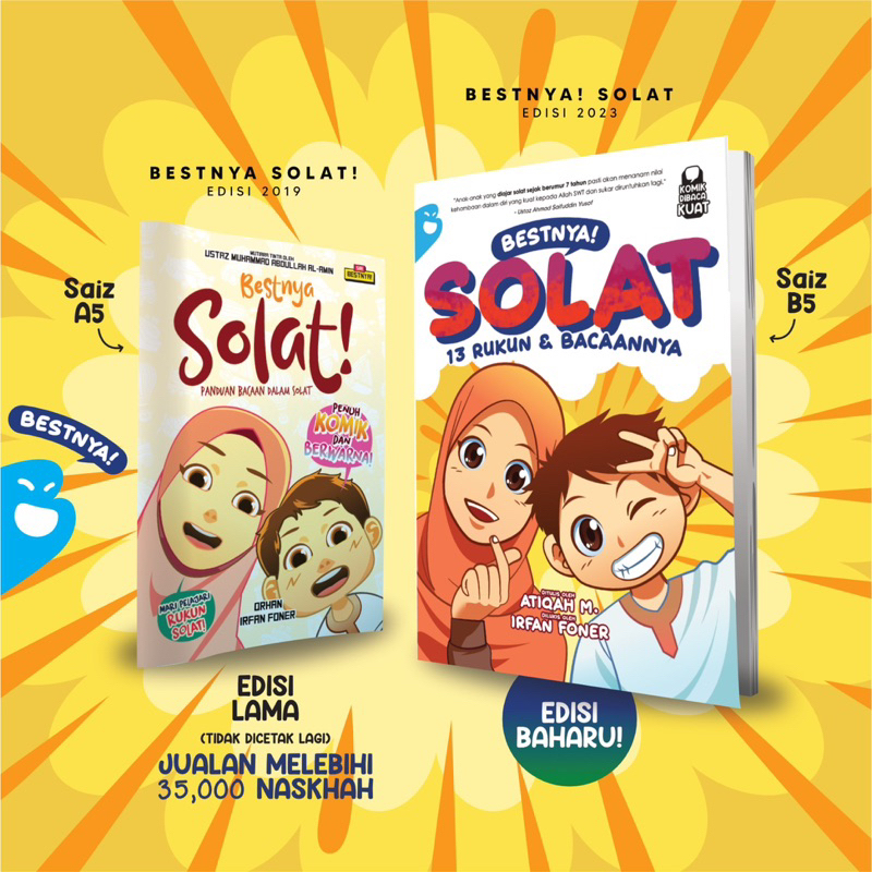 KOMIK BESTNYA SOLAT 13 RUKUN DAN BACAAN | Shopee Malaysia