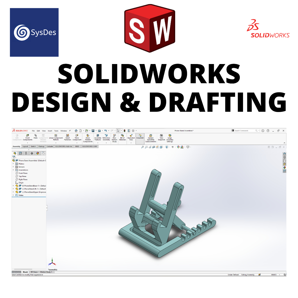 SOLIDWORKS 3D DRAWING DRAFTING SIMULATION FYP ASSIGNMENT | Shopee Malaysia