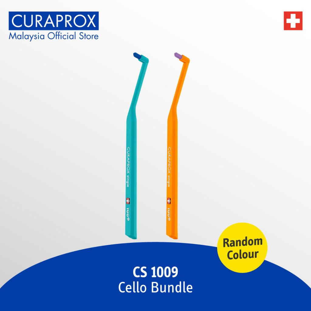 CURAPROX CS 1009 Single Tuft Toothbrush Cello Bundle - Random Colour ...
