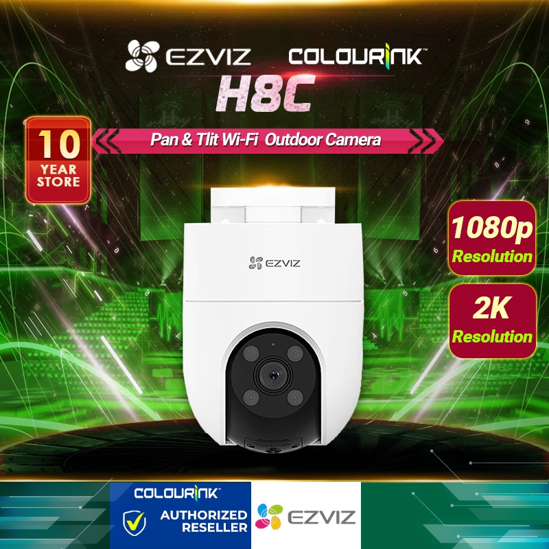 EZVIZ H8c 2MP / H8c 2K+ 4MP WiFi Outdoor PTZ Camera Human Detection ...