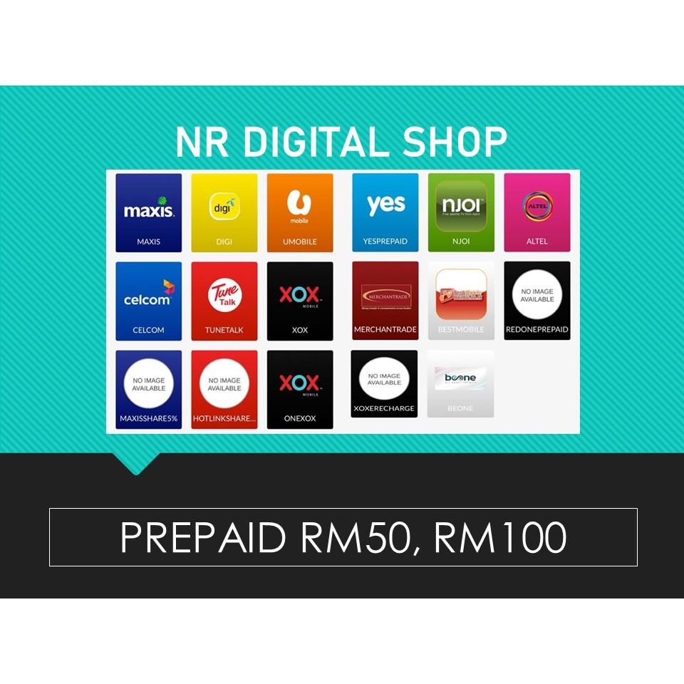 PREPAID RELOAD (Direct Topup) / PIN RM50, RM100 | Shopee Malaysia