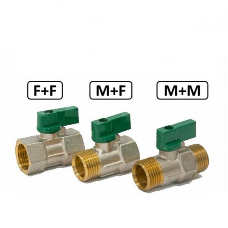VIP 1/2'' Chrome Mini Ball Valve ( MM / MF / FF ) | Shopee Malaysia