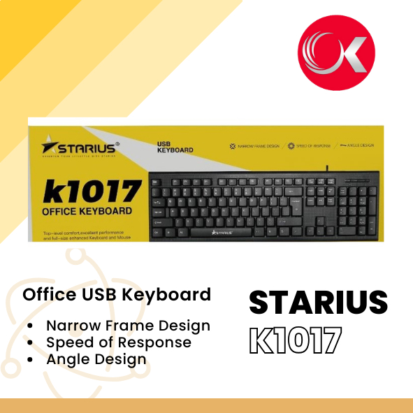 Starius USB K1017 Office Keyboard | Shopee Malaysia