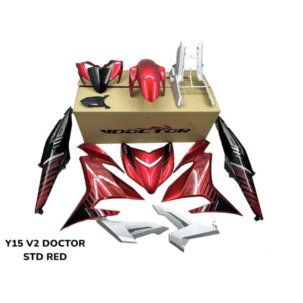 COVER SET Y15ZR V1 V2 RM7 MERAH 1ST EDITION 2015 COVERSET BODYSET Y15ZR ...
