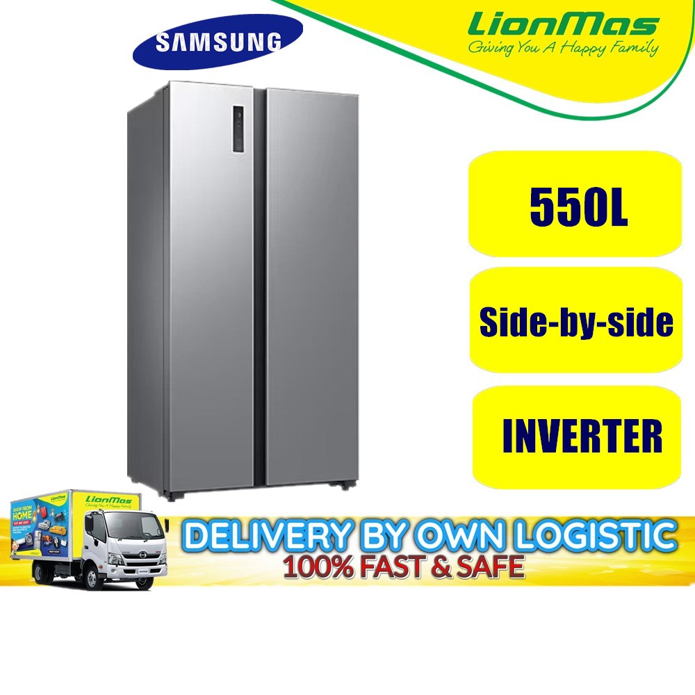 SAMSUNG 550L INVERTER Side-by-side Refridgerator RS52B3000M9/ME fridge ...