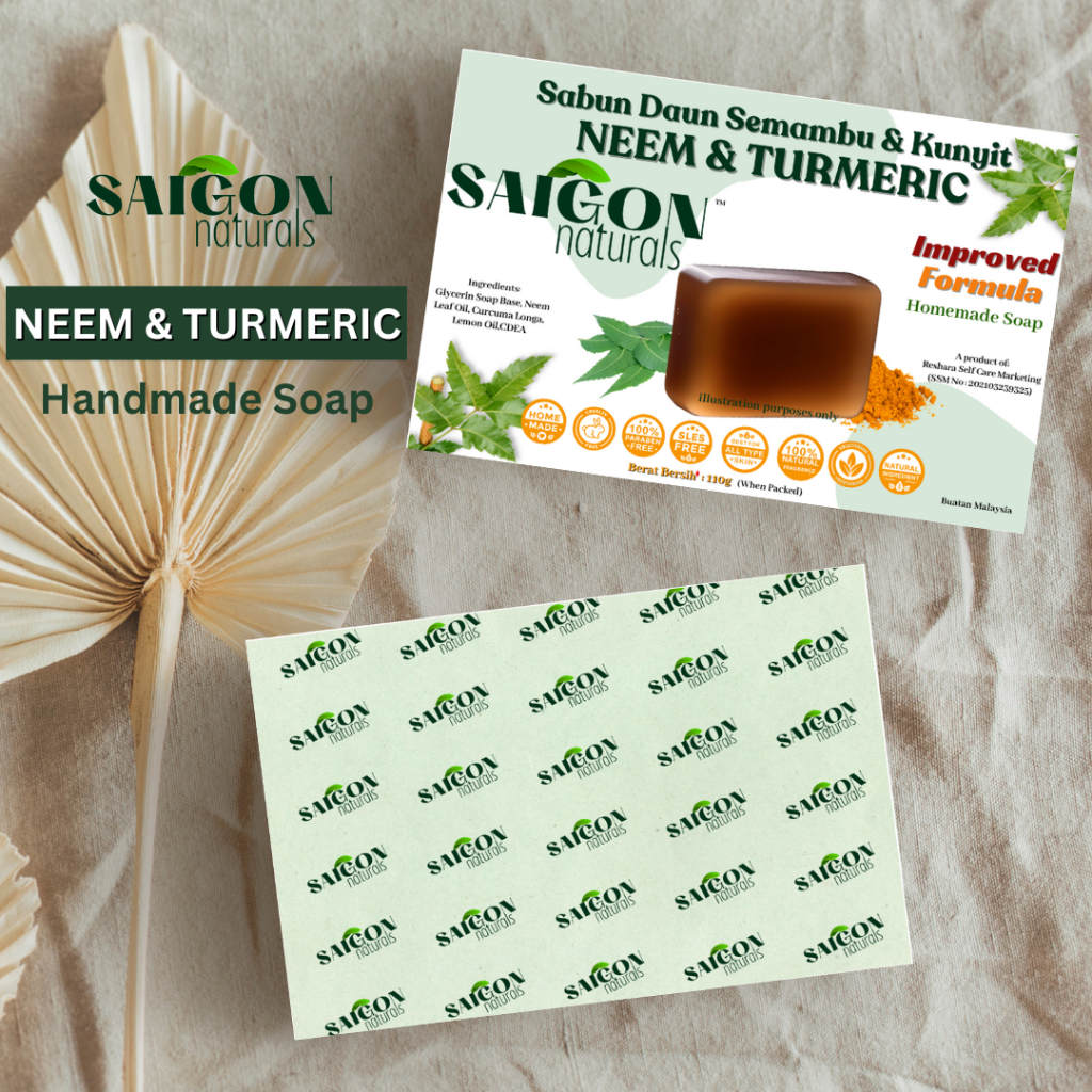 Saigon Naturals Sabun Semambu Neem Soap Herbal Soap Made from Neem ...