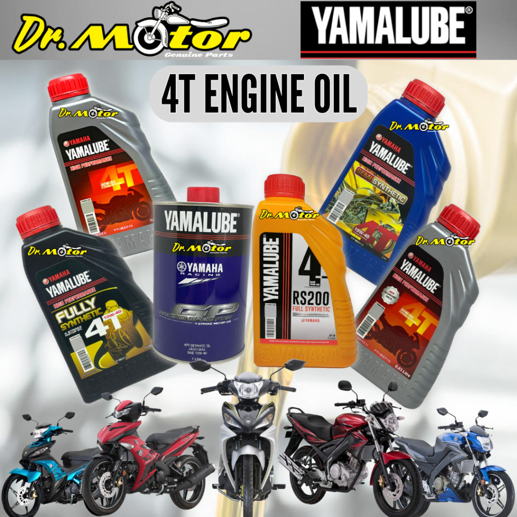100% ORIGINAL Yamalube 4T Minyak Engine Fully SEMI Synthetic LUBRICANT ...