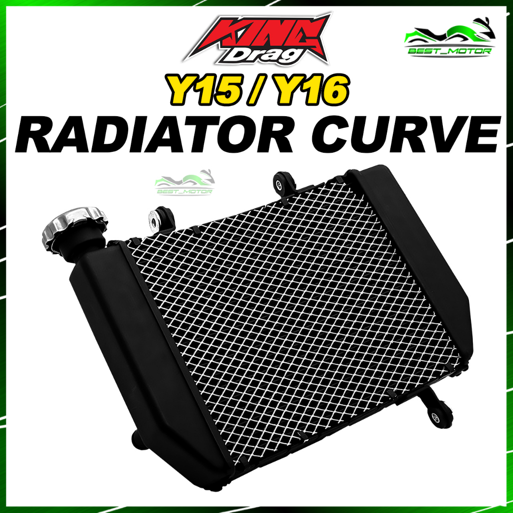 BIG RADIATOR RACING BESAR CURVE KING DRAG YAMAHA Y15 / Y16 / LC 135 ...