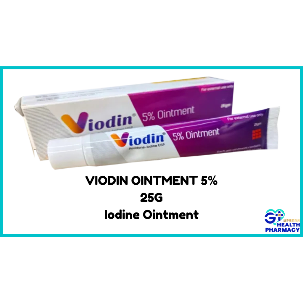 Viodin 5% Ointment Povidone Iodine Ointment 25g | Shopee Malaysia