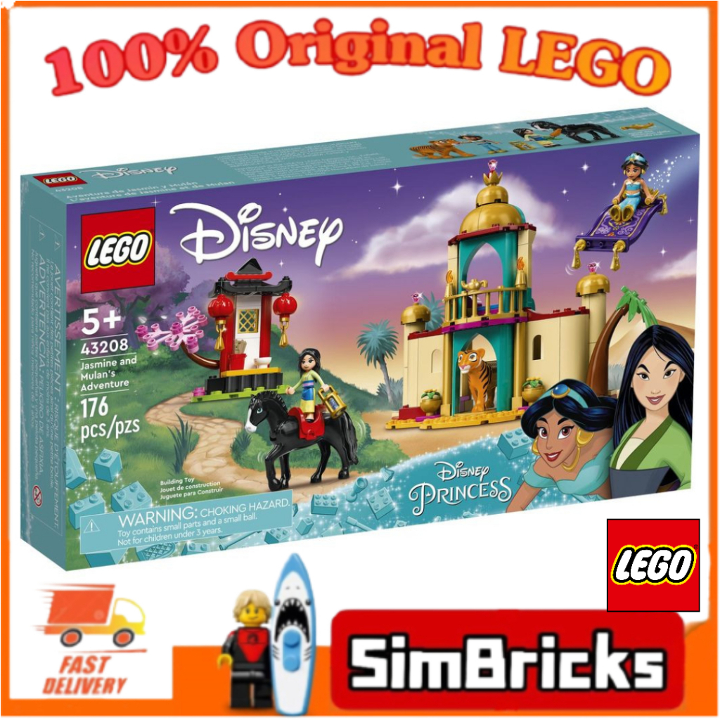 (SimBricks) LEGO 43208 Disney Jasmine and Mulan’s Adventure | Shopee ...