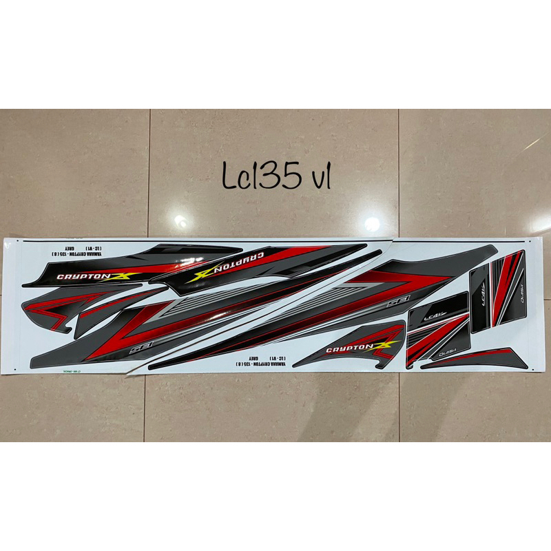 Yamaha lc135v1 lc135 v1 body sticker crypton x | Shopee Malaysia