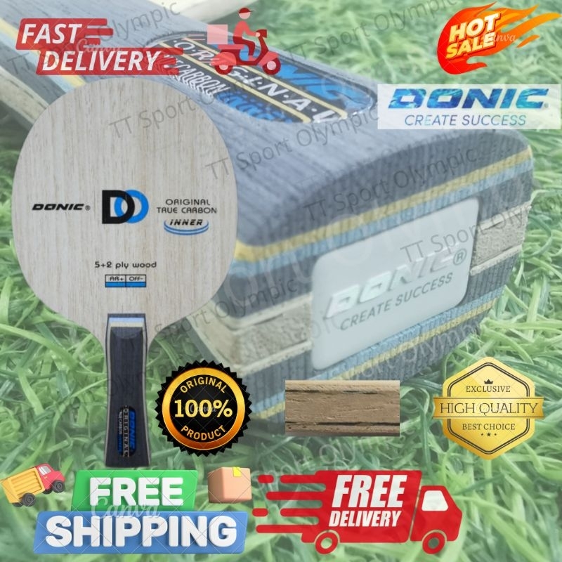Donic Original True Carbon Inner 5+2 High Quality Blade Table Tennis ...