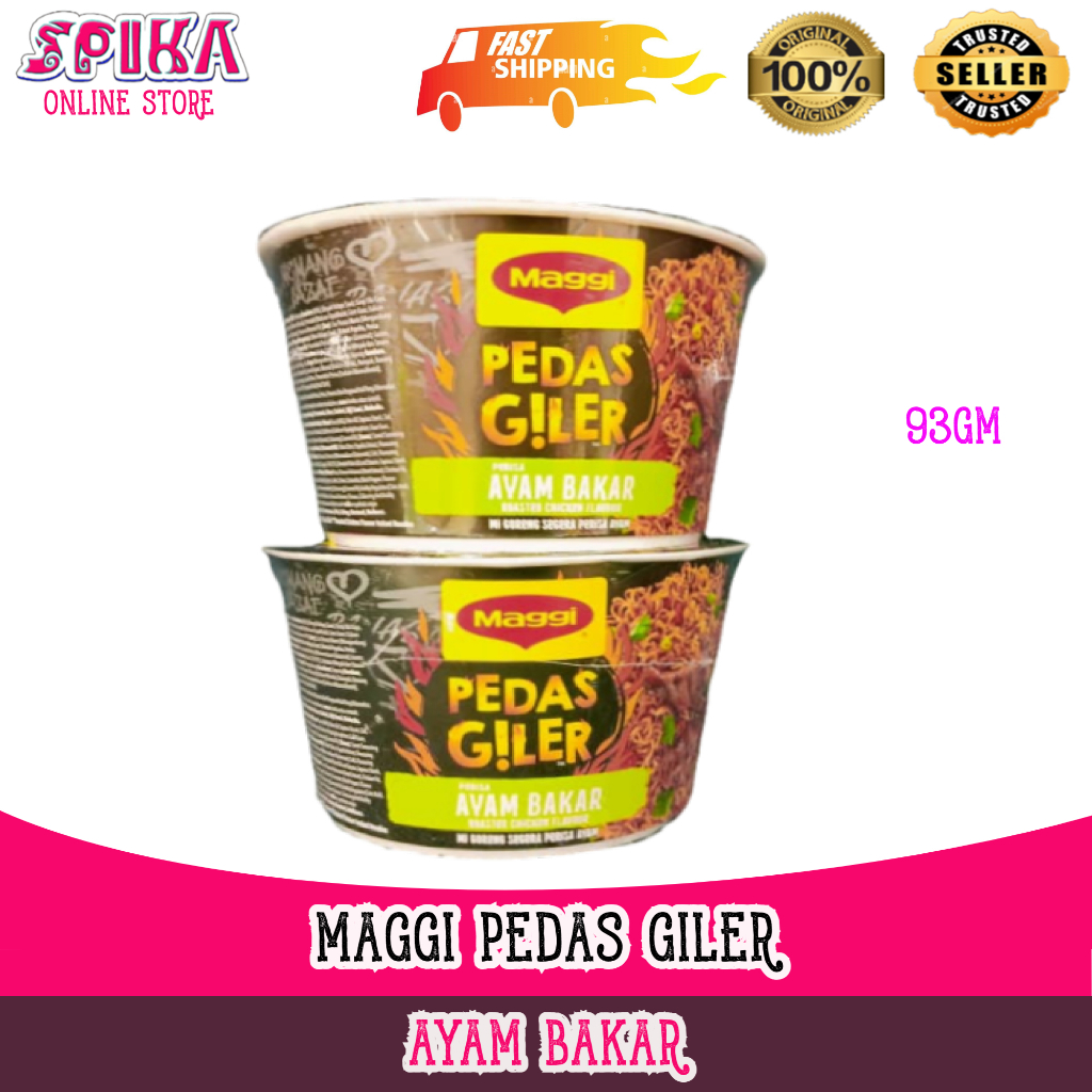 MAGGI PEDAS GILER CUP 93GM | Shopee Malaysia
