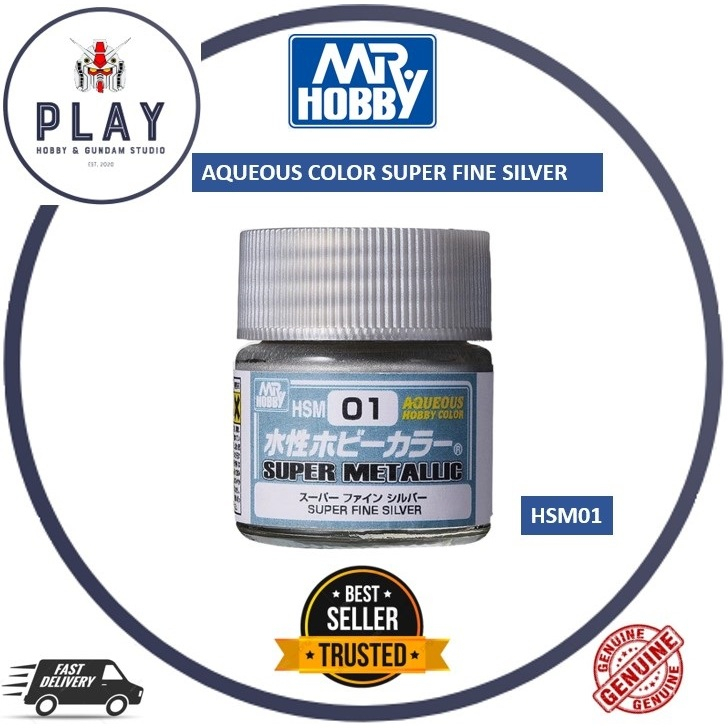 Mr.Hobby Aqueous Color 10ml Super Fine Silver | Shopee Malaysia