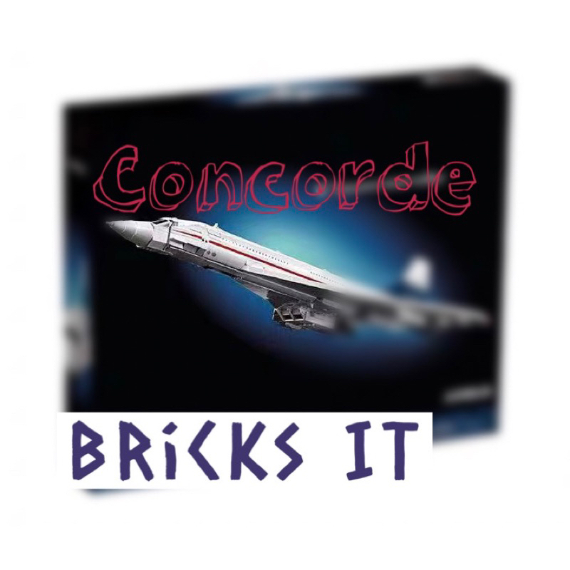 Lepin Concorde Aeroplane Building Block Bricks Compatible Set | Shopee ...