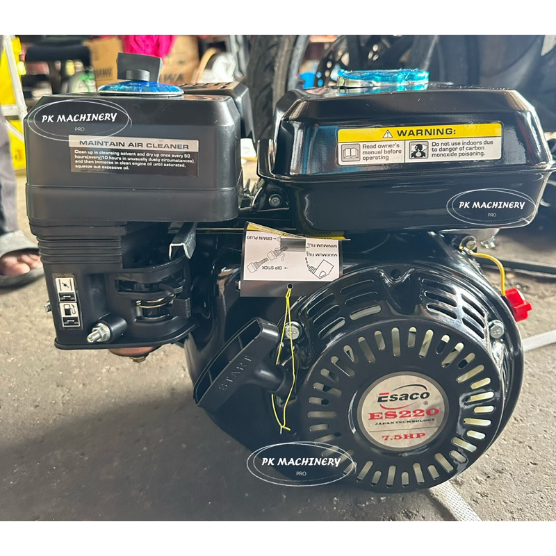 ESACO GASOLINE PETROL 4 STROKE ENGINE 7.5HP ES220 (Thread) | Shopee ...