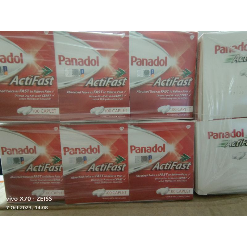 PANADOL ACTIFAST 100 TABLET 12 BOX'S ( 💯 ORIGINAL) | Shopee Malaysia