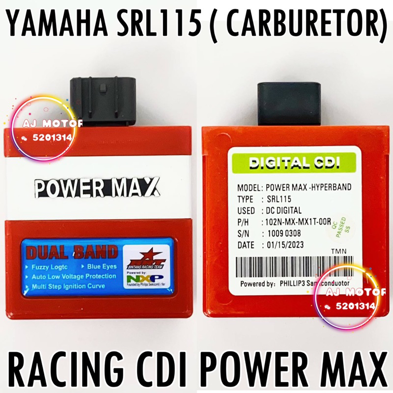 [ POWER MAX RACING CDI ] YAMAHA SRL115 ( CARBURETOR ) BUANG CUT DUAL ...