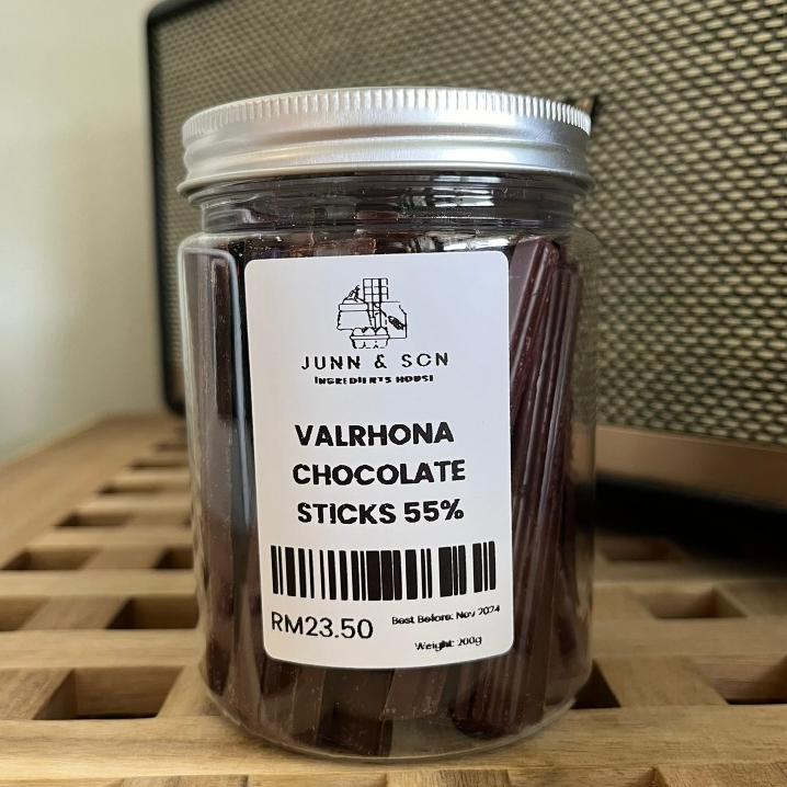 Valrhona Chocolate Stick 55% 200g (Repack) - Baking Use | Shopee Malaysia