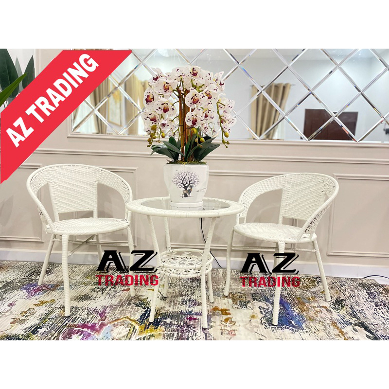 SET MEJA SANTAI 2 KERUSI DAN 1 MEJA/SET KERUSI MEJA SANTAI VIRAL /MEJA ...