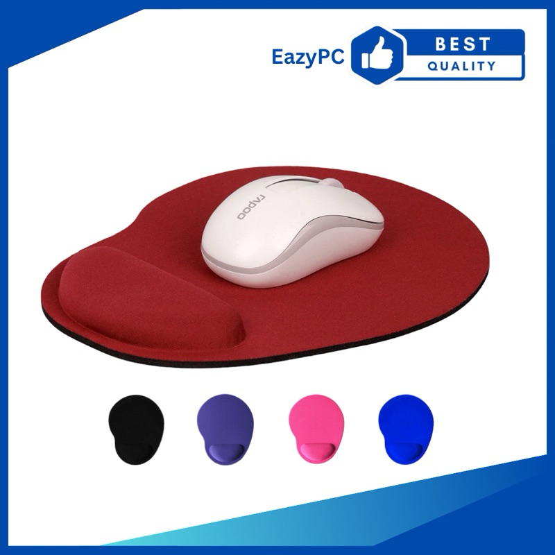 Comfort Mouse Pad With Wrist Rest For Laptop Computer Notebook | Shopee ...