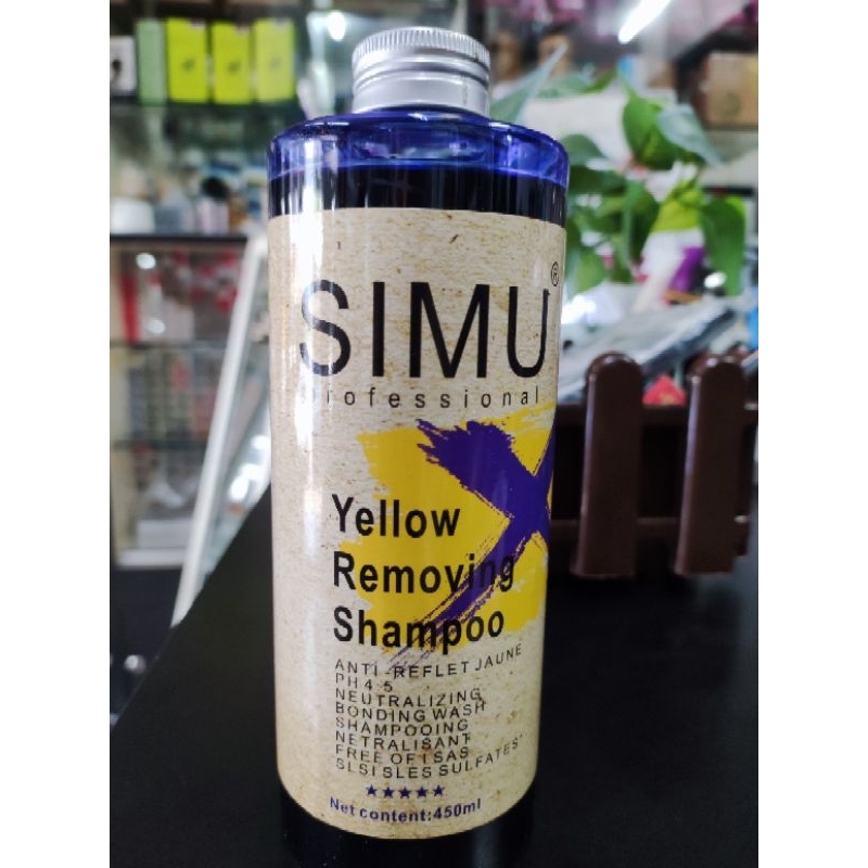 Simu Blue Shampoo 500ml (To neutralize yellowish/bleached hair ...