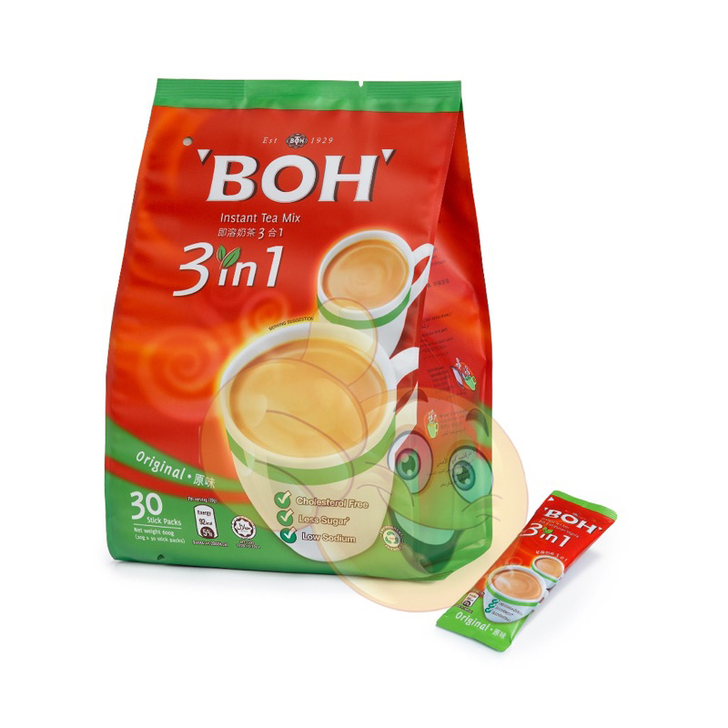 BOH ORIGINAL 3 IN 1 INSTANT TEA MIX 30 X 20G | Shopee Malaysia
