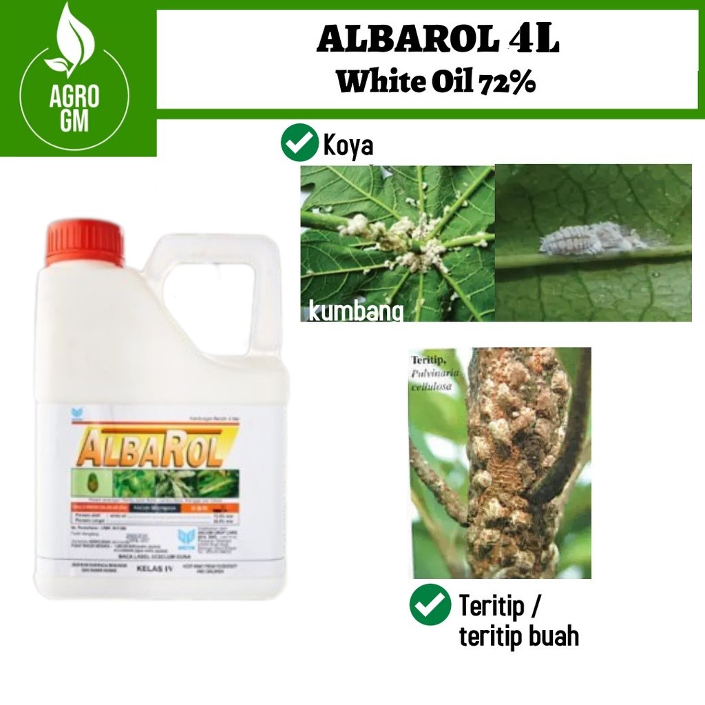 Albarol 4L White Oil 72% Racun Serangga Koya Teritip | Shopee Malaysia