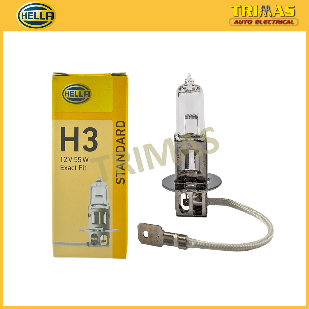 Original Hella H3 55W 12V Halogen Sport Light Bulb Mentol Sport Light ...