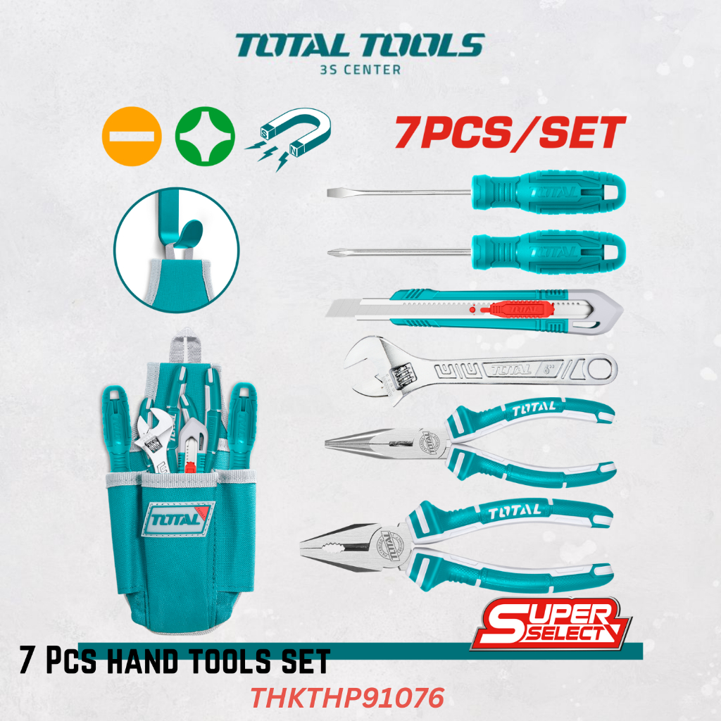 Total 7 Pcs Hand Tools Set - THKTHP91076 | Shopee Malaysia