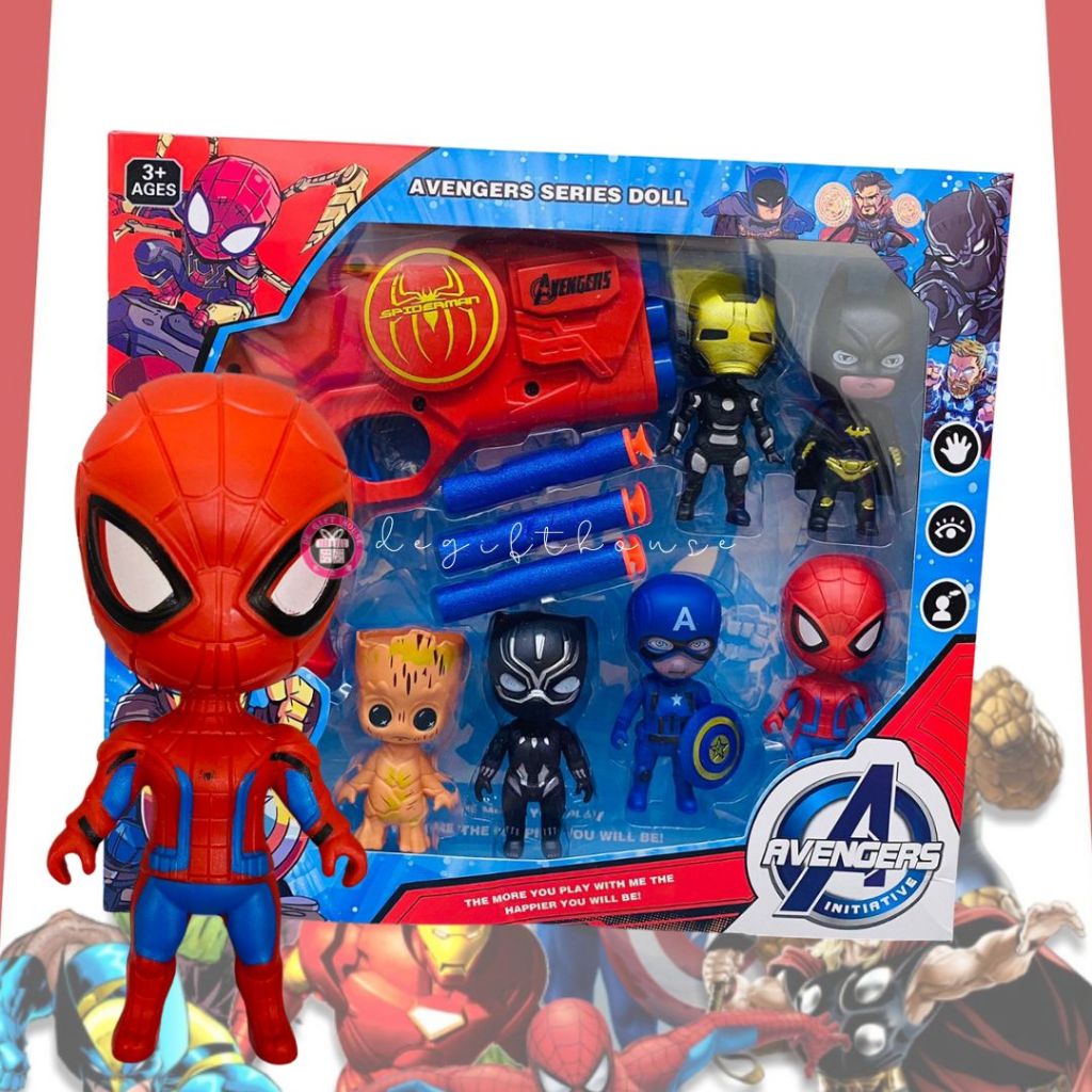 Patung Mainan Superhero Mini Figure Avengers Superhero Hadiah hari jadi ...
