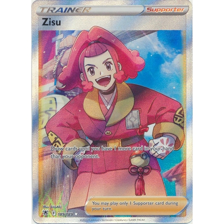 Pokemon TCG Zisu - 189/189 - Full Art Ultra Rare Sword & Shield: Astral ...