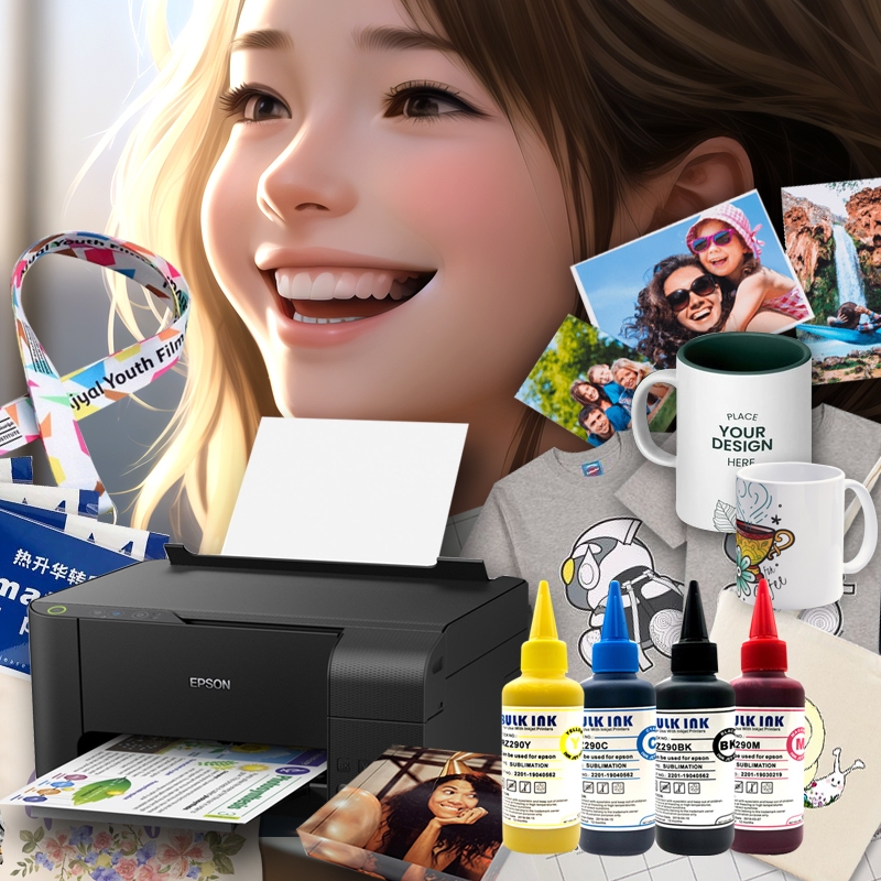 Epson L1210 (Sublimation Ink Or Pigment Ink) Printer Heat Press Packages | Shopee Malaysia