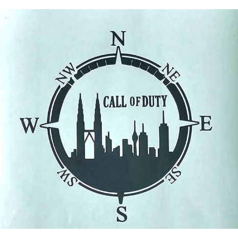 KL CITY COMPAS STICKER,STICKER CALL OF DUTY,STICKER DAKAR COMPASS ROSE ...