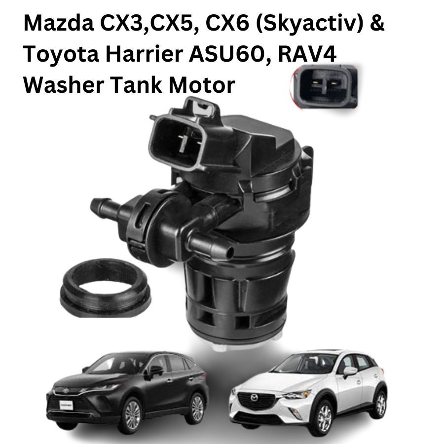 Mazda CX3,CX5, CX6 (Skyactiv) & Toyota Harrier ASU60, RAV4 Washer Tank Motor (060210-5360 ...